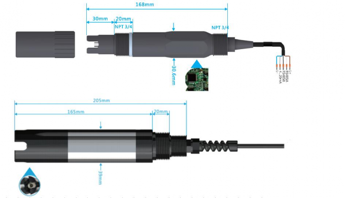 Waste water analyzer water quality ammonia nitrogen sensor tester