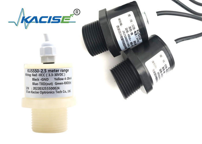 PTFE RS485 Output Sewage Pool Ultrasonic Water Level Sensor Waterproof ...
